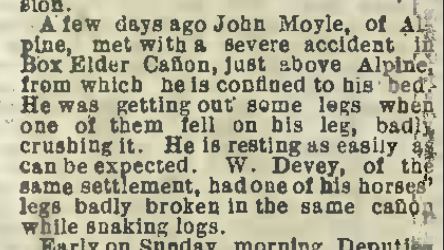 Fact vs. Fiction: Pioneer John Rowe Moyle and His Wooden Leg – Wheat ...